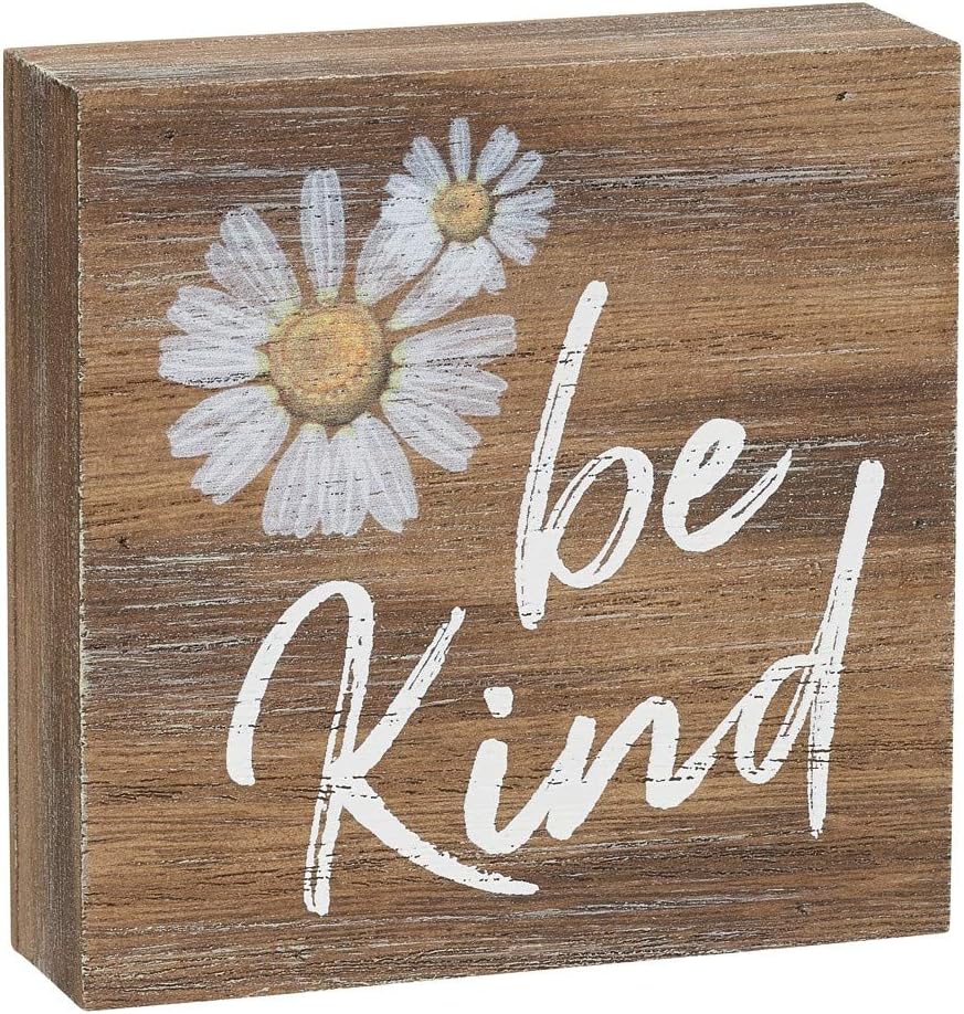 Amazon.com: Kindness Quote Wood Box Sign Desk Decor in a World Where ...
