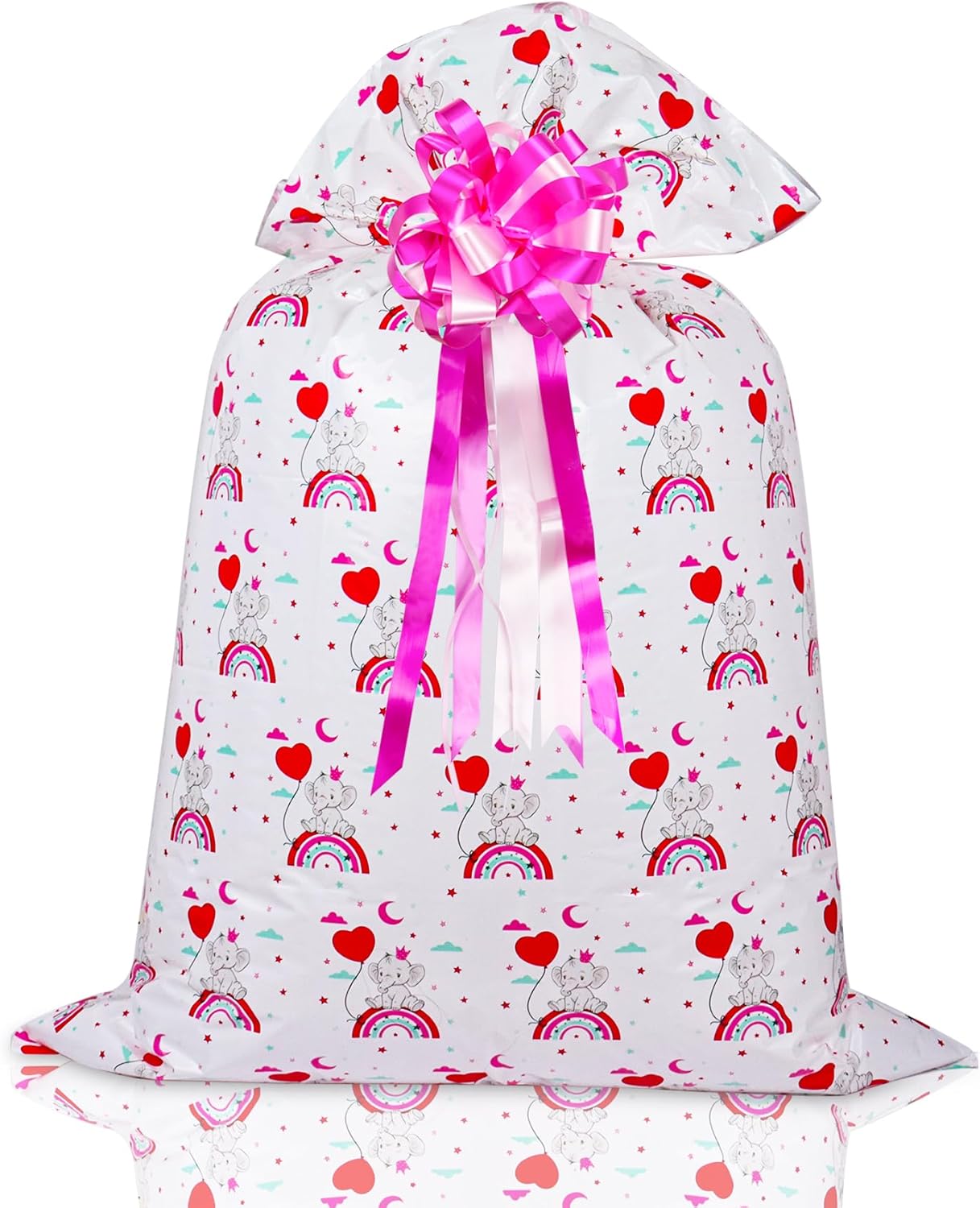 Amazon.com: Klmnop 56× 36 inches Jumbo Plastic Gift Bag for Huge Gifts ...