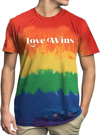 Amazon.com: Mens Pride Shirts Gay Pride Tshirt Rainbow LGBT Equality ...