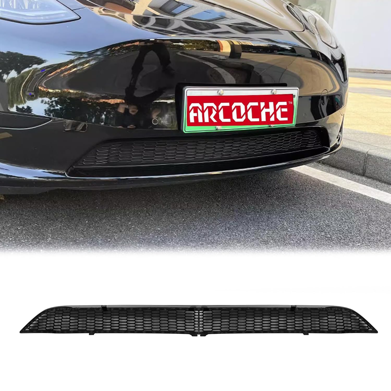 Amazon.com: Arcoche Front Grill Mesh Grille Inserts for Tesla Model Y ...