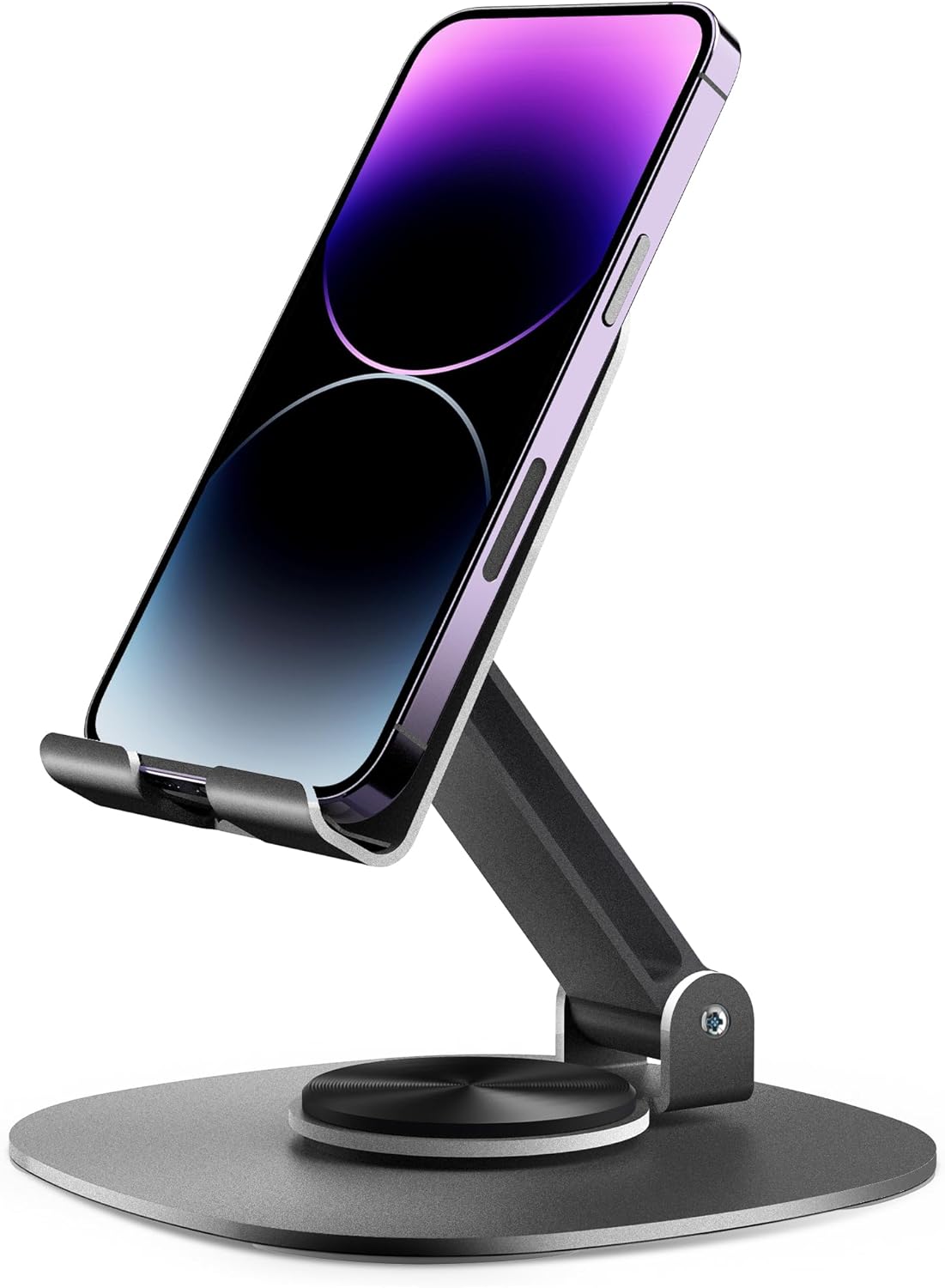 Amazon.com: Dual Folding Cell Phone Stand, Steel Phone Stand for Desk ...