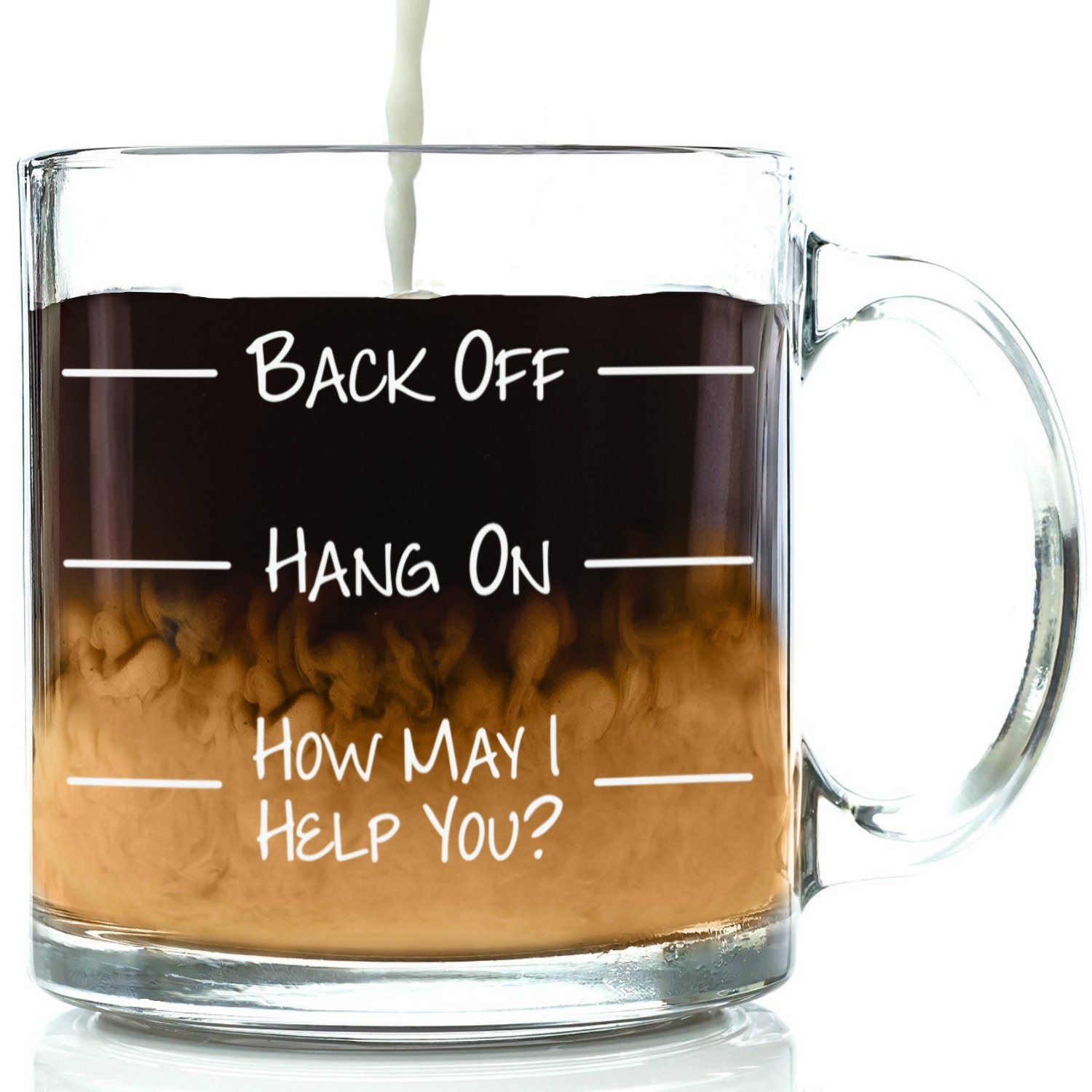 Amazon.com: Back Off Funny Coffee Mug - Cool Christmas Gifts for Women ...