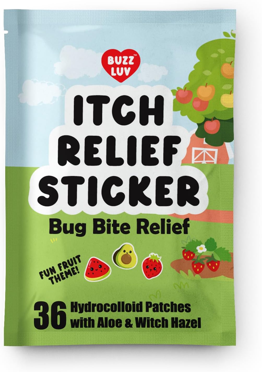 Amazon.com: Buzzluv Hydrocolloid Itch Relief Patch, for Mosquitos ...