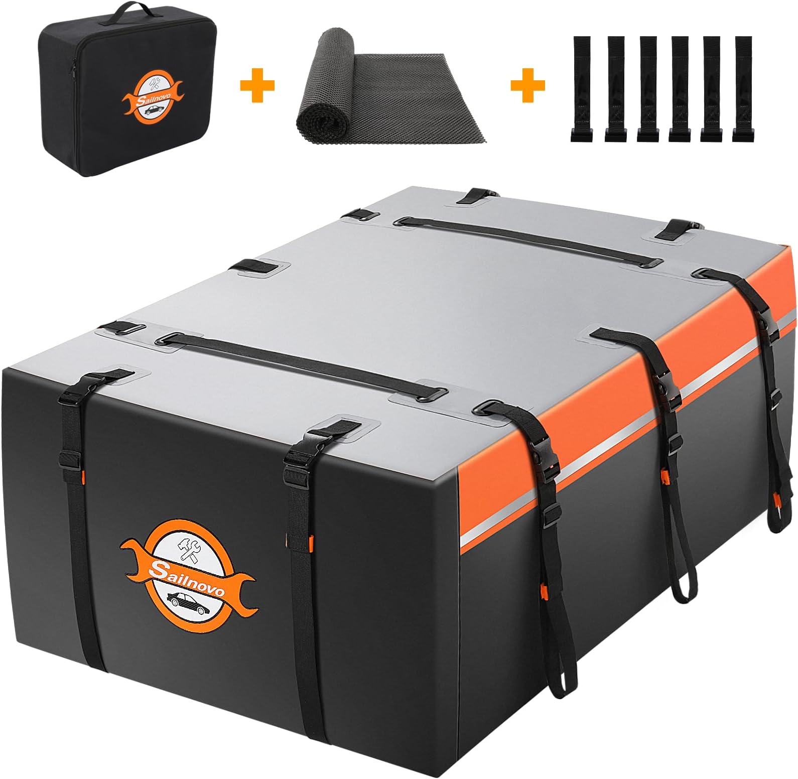 Amazon.com: Sailnovo Rooftop Cargo Carrier Waterproof, 20 Cubic Feet ...