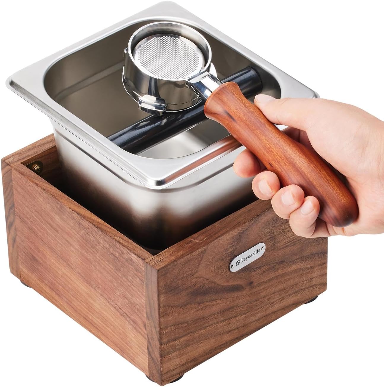Amazon.com: Rattleware Stainless Maple Holder Knock Box - Perfect for ...