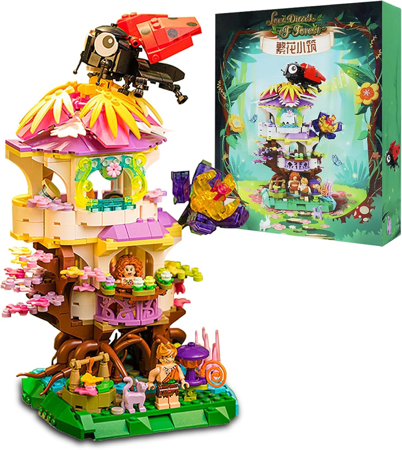 Amazon.com: Tree House Building Toy,737PCS Creative Forest House ...