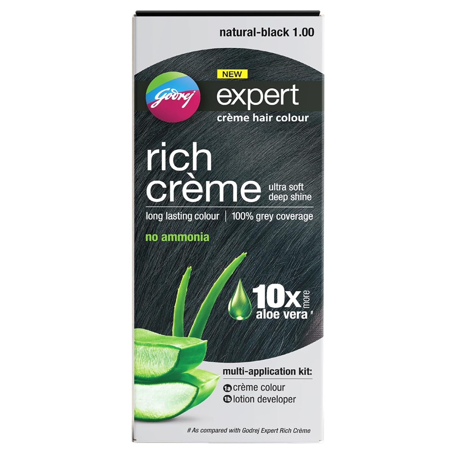 Godrej Expert Rich Crème Hair Colour for Women & Men – NATURAL BLACK ...