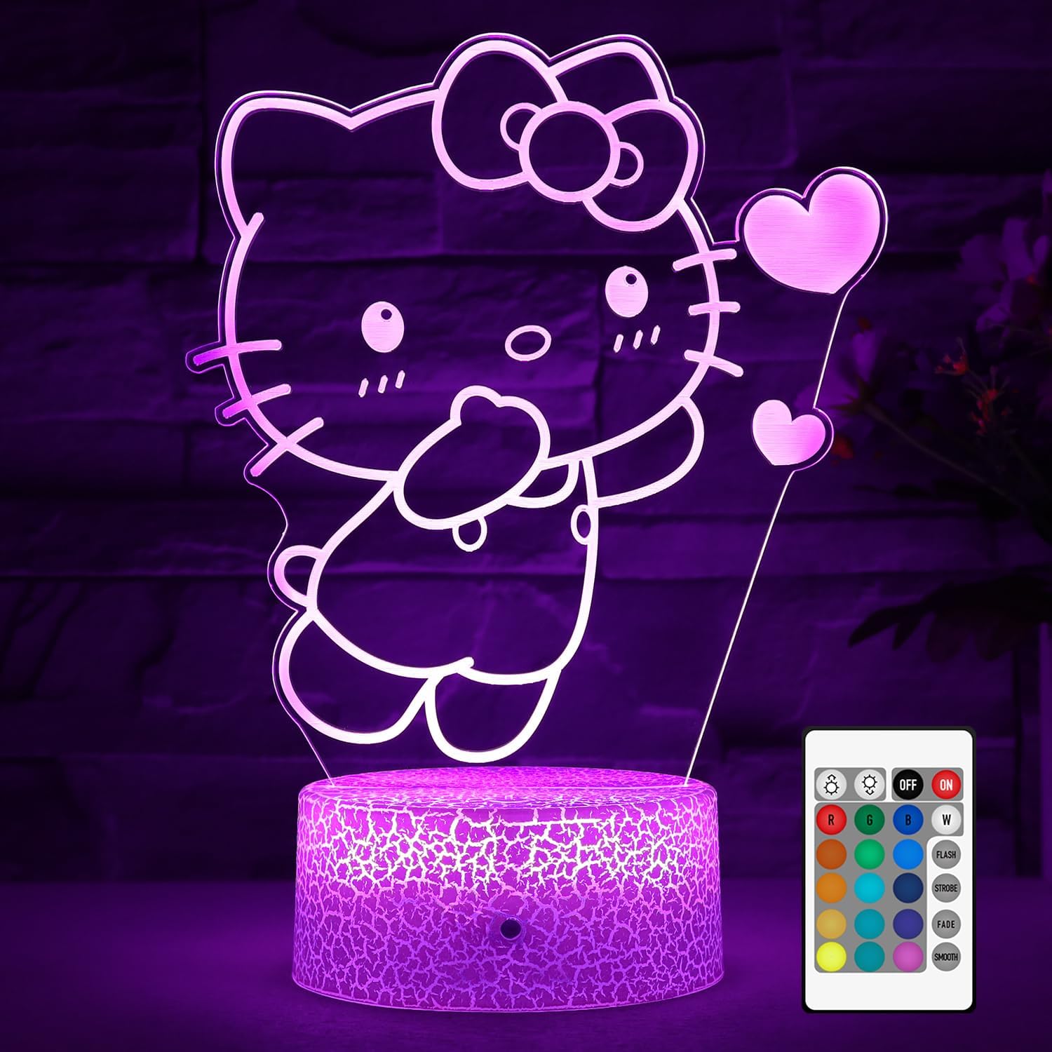 HONRG Love Lamp Kitty Lamp Cat LED Night Light Kitty Gifts 16 Color ...