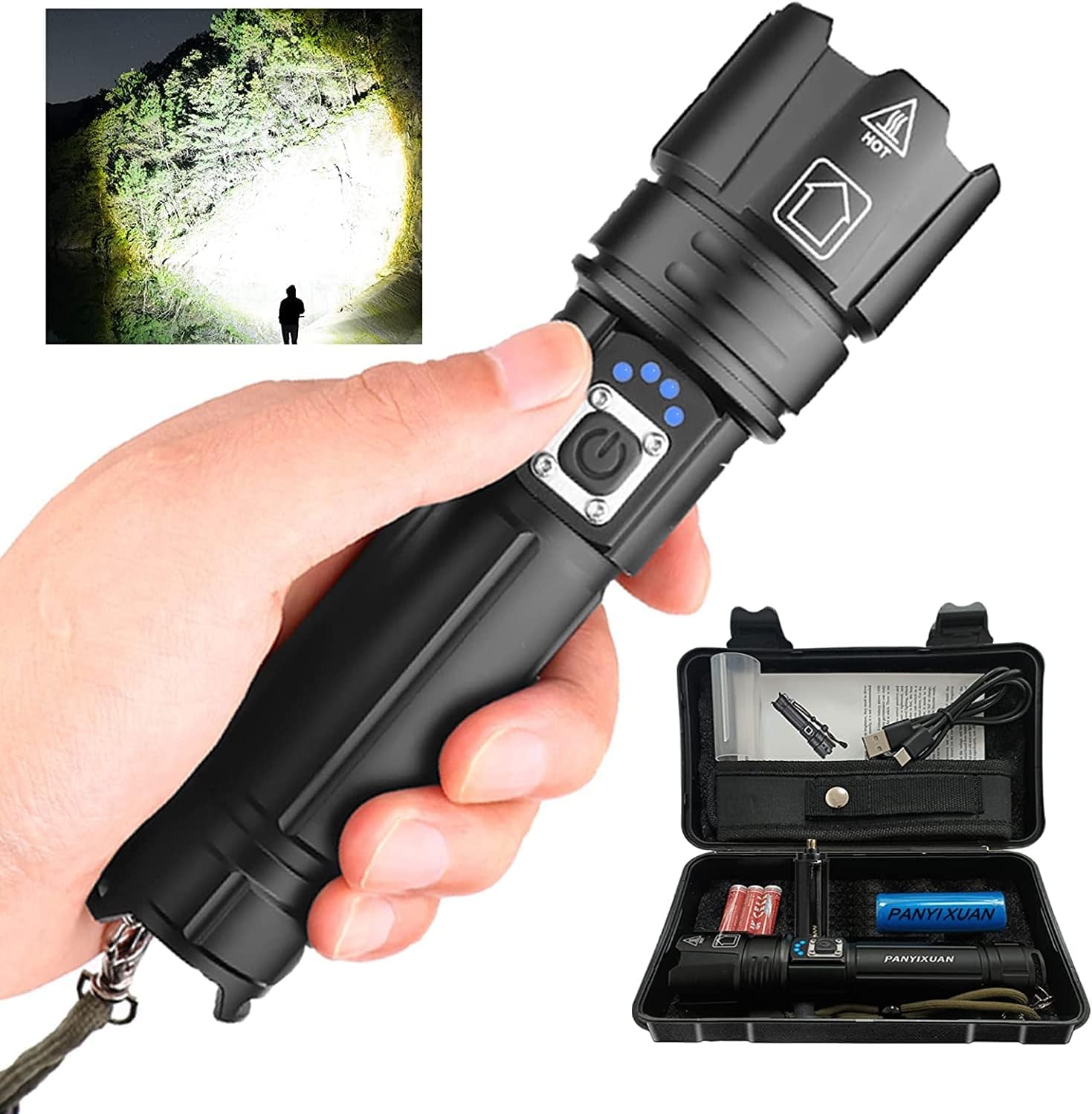 PANYIXUAN Torches Led Super Bright P70 30000-100000 Lumens ...