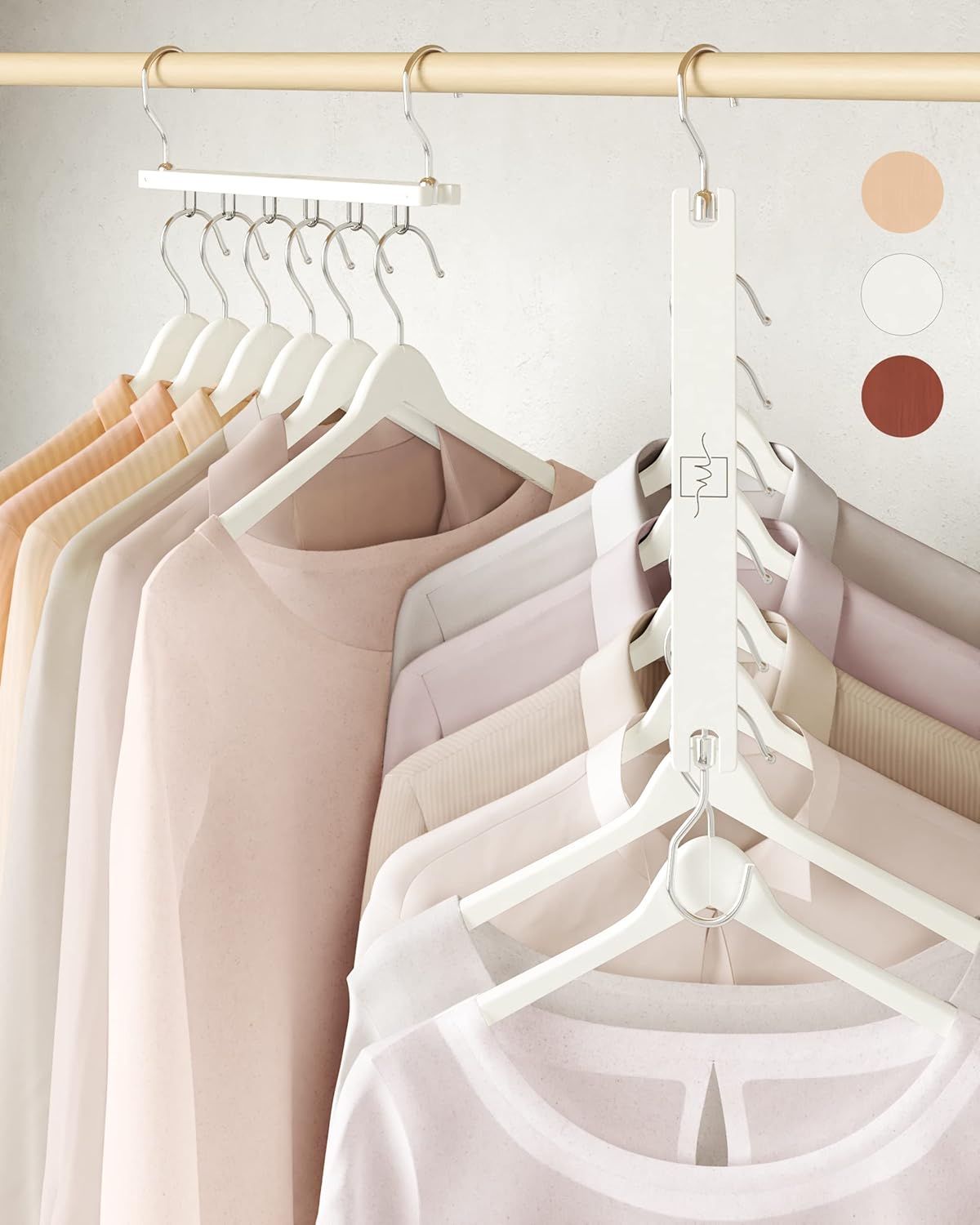 Amazon.com: MORALVE Space Saving Hangers for Closet Organizer - 4 Pack ...