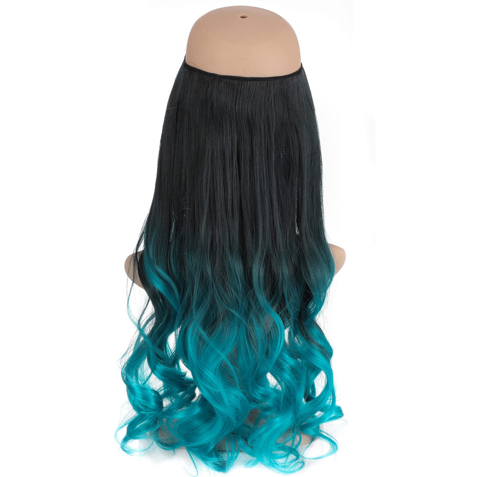 Black And Turquoise Hair