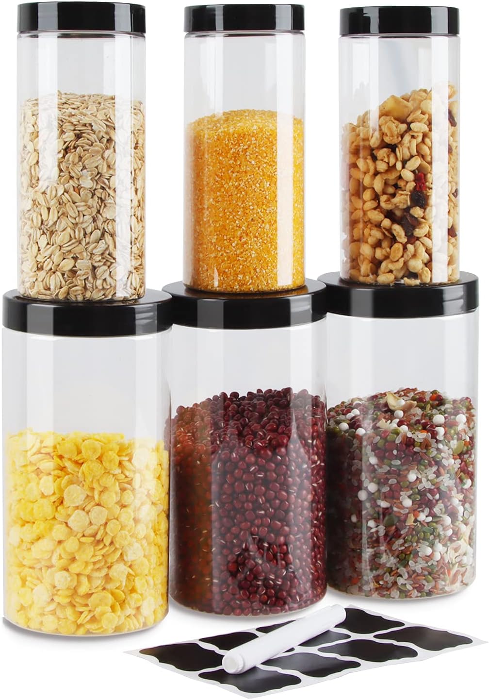 Aoligei Boite a Farine, 3PCS 1000ml & 3PCS 500ml Boite Hermetique ...