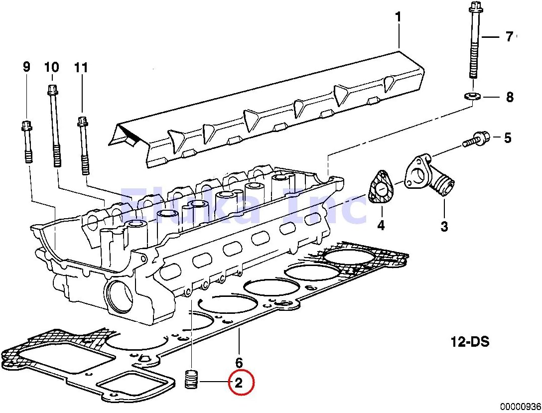 BMW Genuine Cylinder Head Oil Check Valve With O-Ring (Non-Return Valve ...