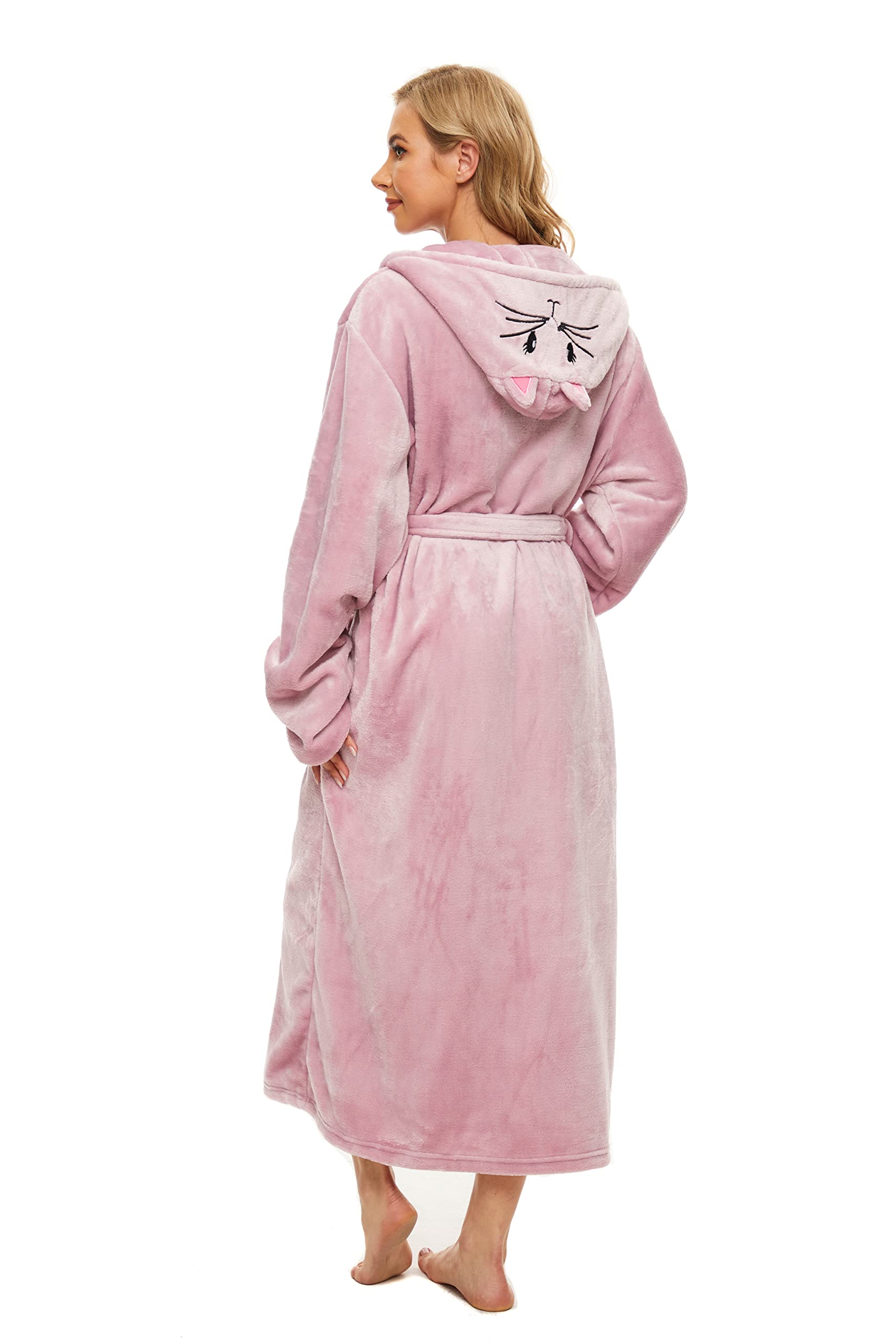 Snapklik.com : Iniber Plush Robes For Women, Womens Robe Long, Fuzzy ...