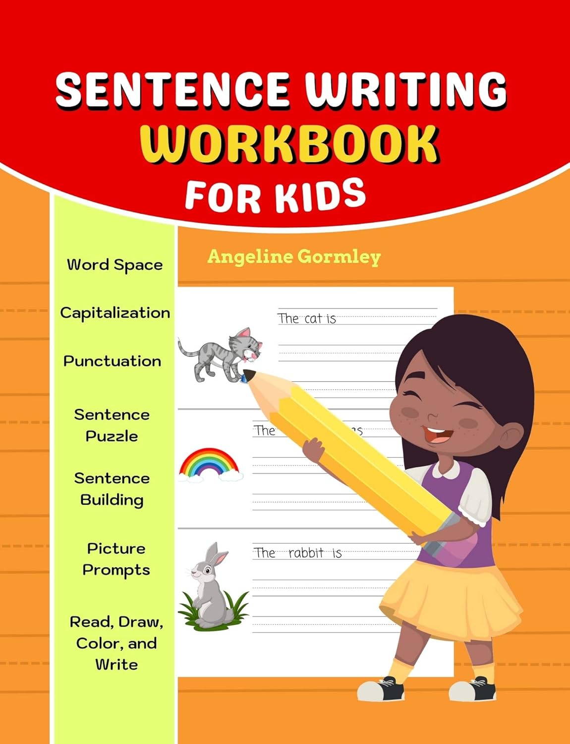 Sentence Writing Workbook for Kids: Kids sentence writing workbook for ...