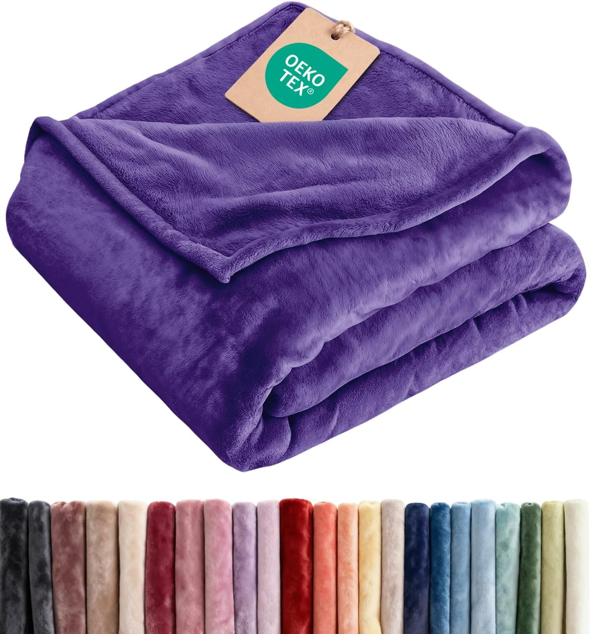 Amazon.com: Ultra Soft Fleece Blanket Queen Size - Flannel Fleece ...