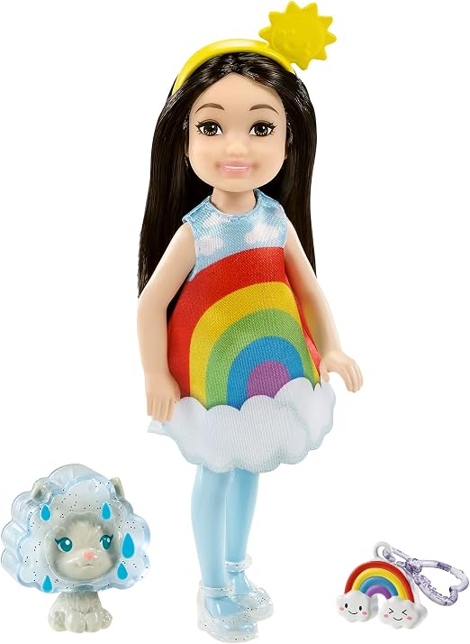Amazon.com: Barbie Chelsea Doll, 6-Inch Brunette Doll with Sun Headband ...