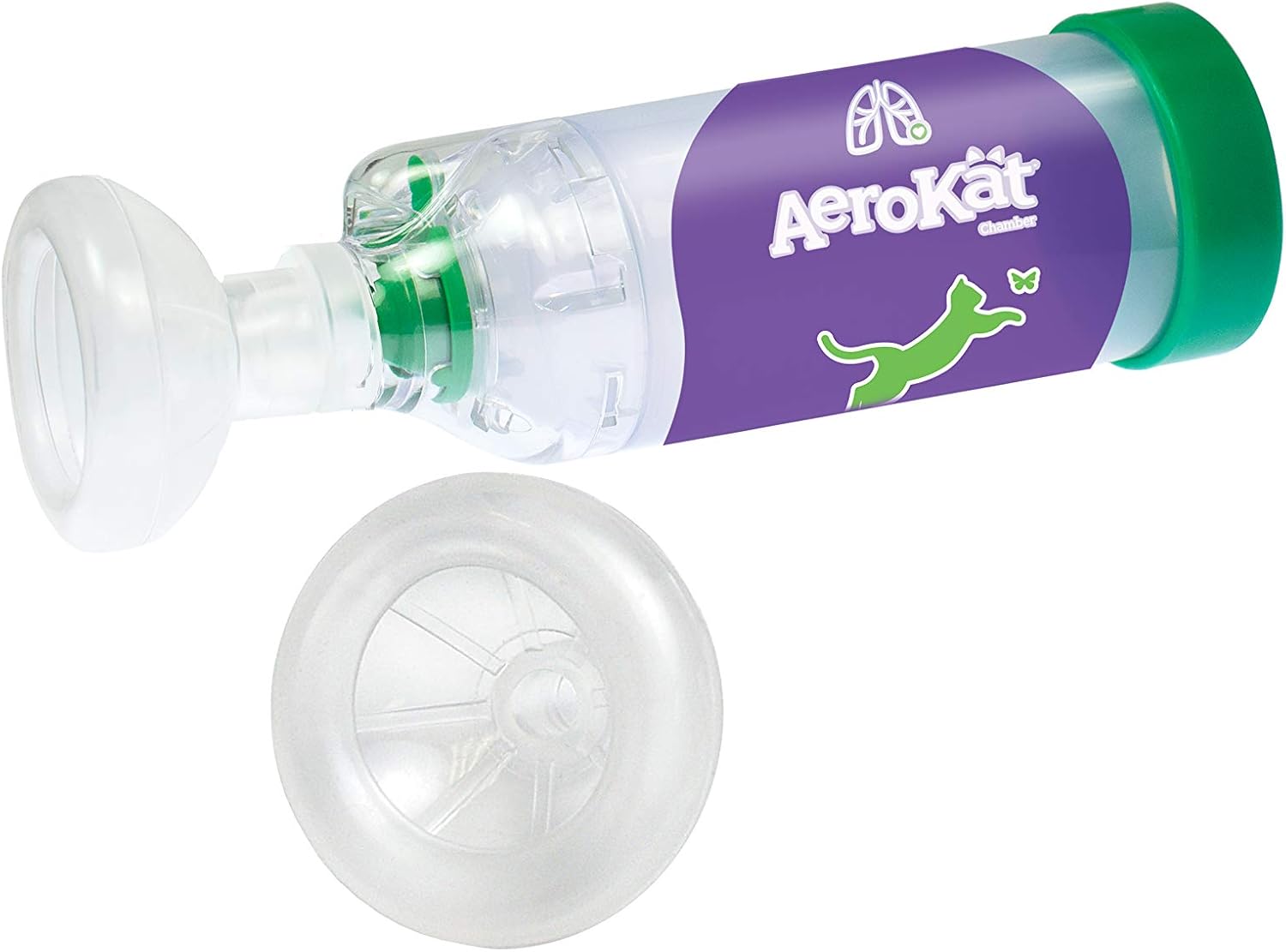 BreathEazy AeroKat Feline Inhalation Chamber with Flow-Vu Cat Asthma ...