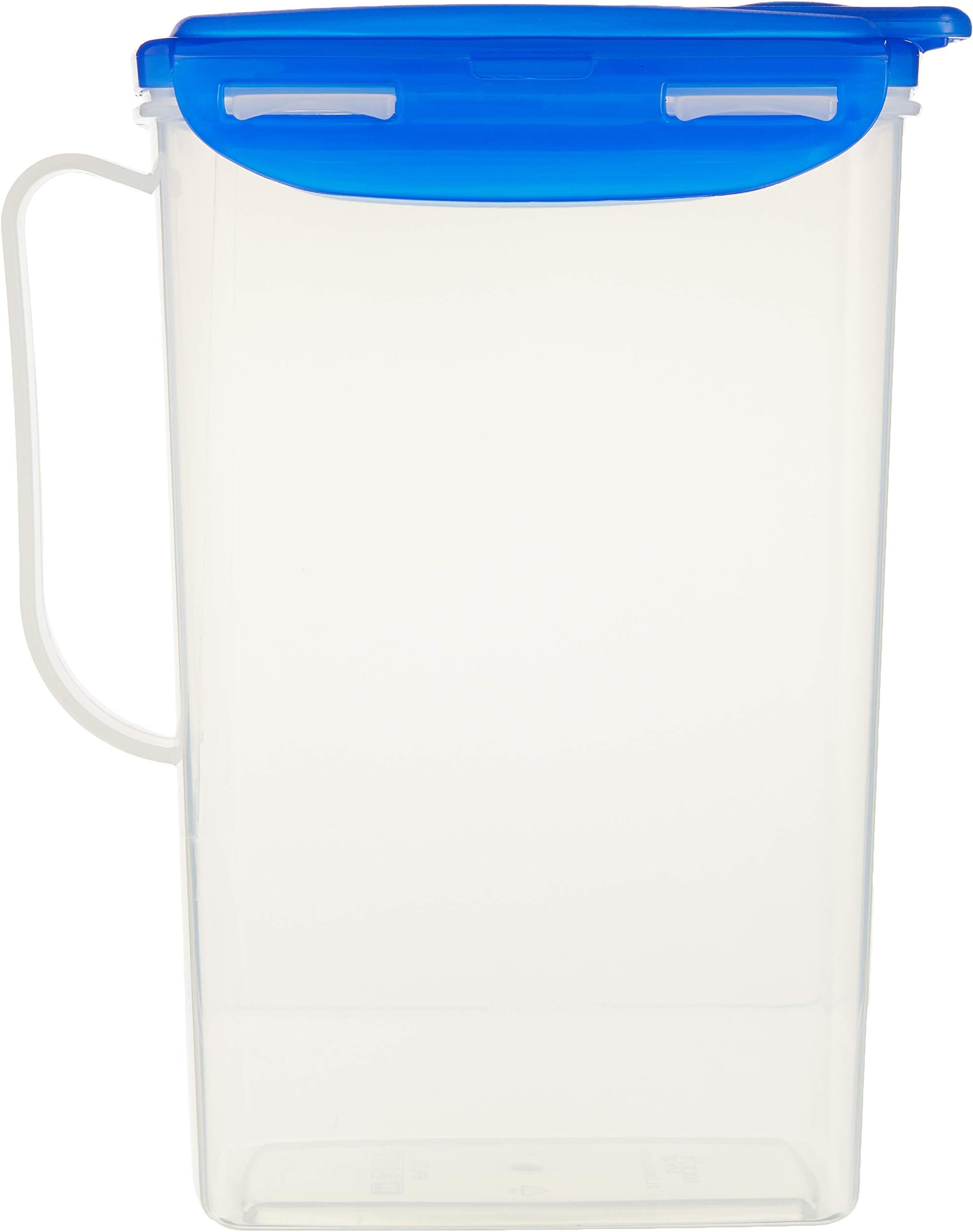 Amazon.com: 2 Qt Round Pitcher with Blue lid clear base For Water ...