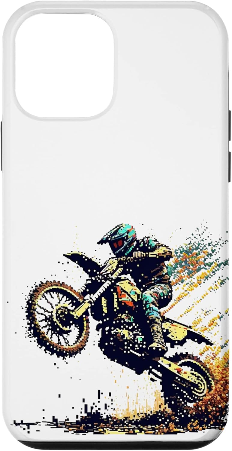 iPhone 12 mini Hard motocross rider off-road action Case – Yaxa Colombia