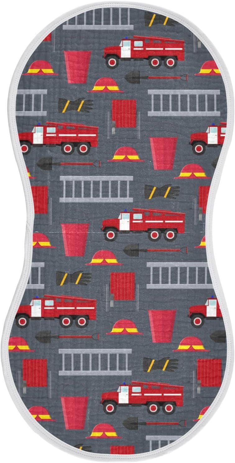 Amazon.com: Firefighter Equipment Muslin Baby Burp Cloths Soft Milk ...