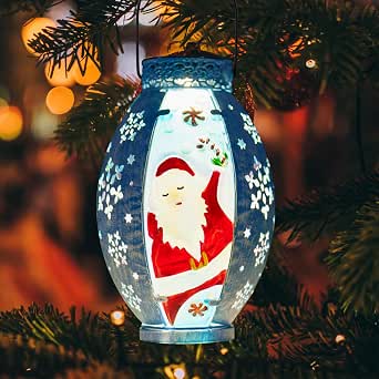 Amazon.com: DREAMSKIP Christmas Solar Lanterns Outdoor Waterproof ...