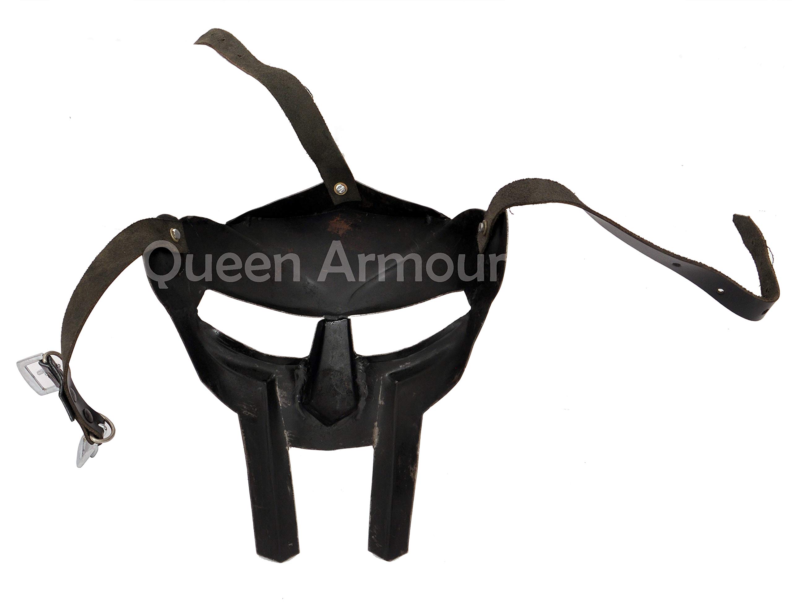 Steel Roman Gladiator Helmet Face Mask MF Doom Medeeval Re-Enactment ...