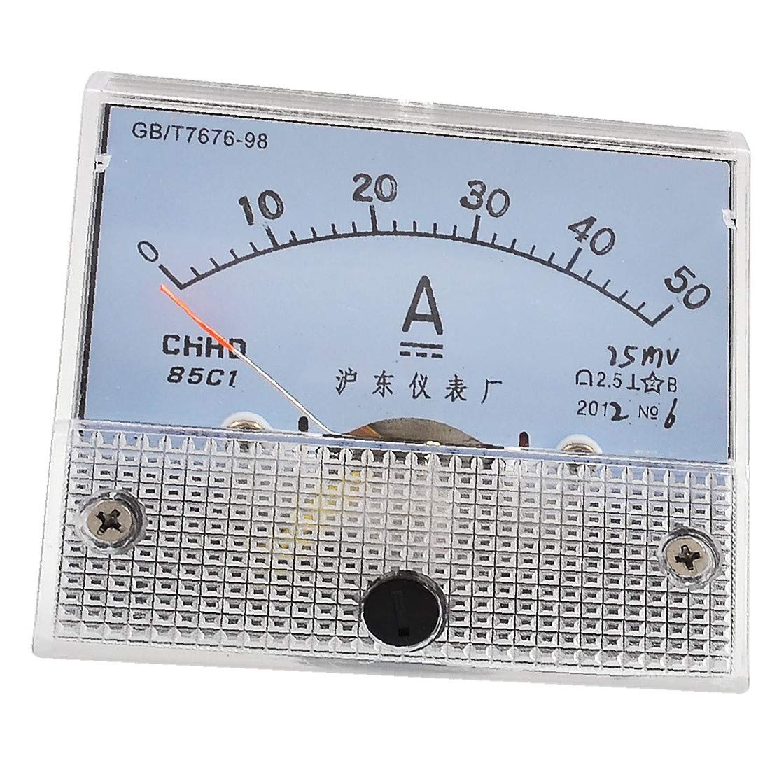 Buy X-DREE Screw ed Class 2.5 Accuracy DC 50A Analog Ammeter Panel ...