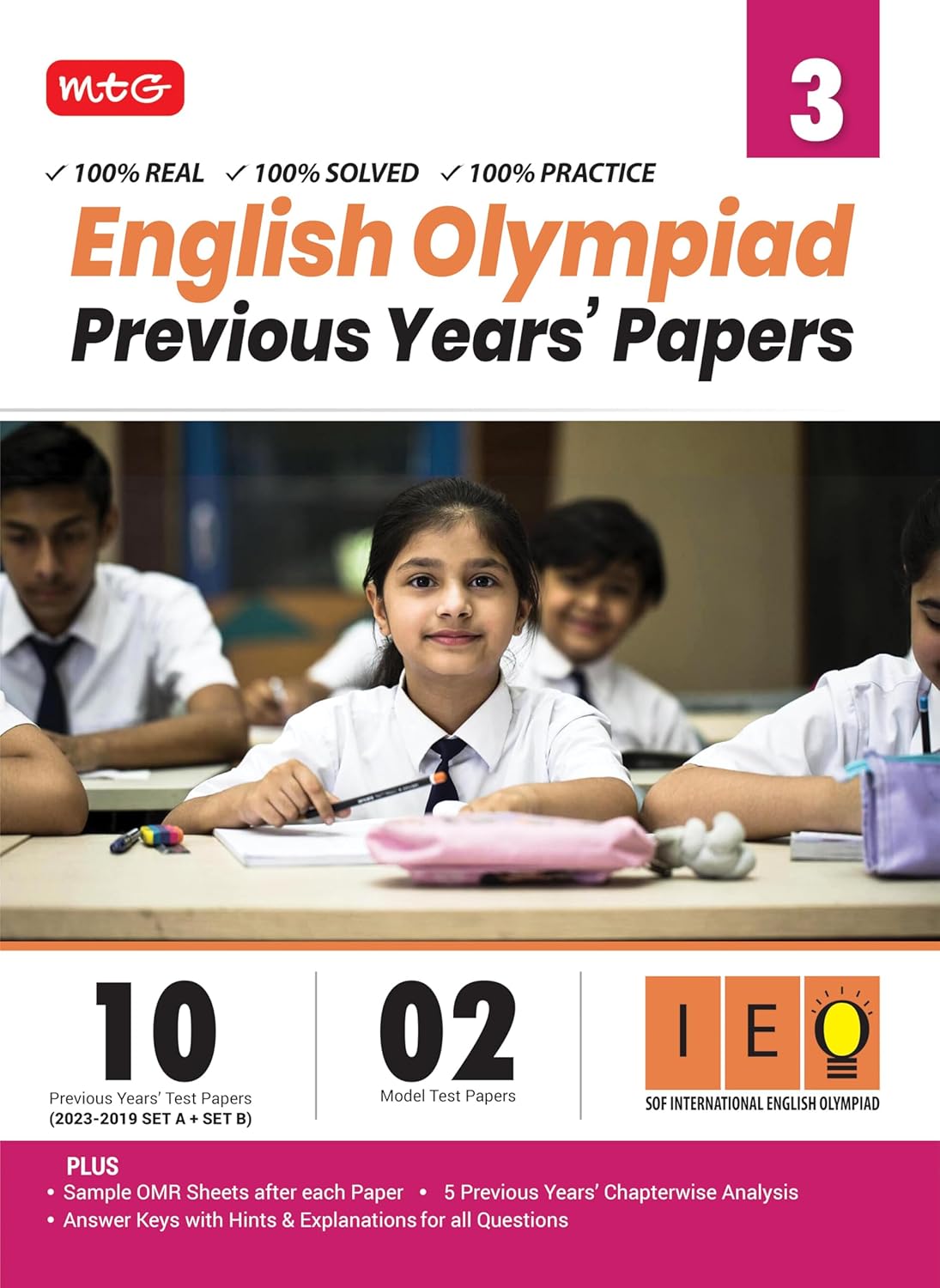 Buy MTG IEO Class-3 Olympiad 10 Previous Years Papers (2023-2019 Set A ...