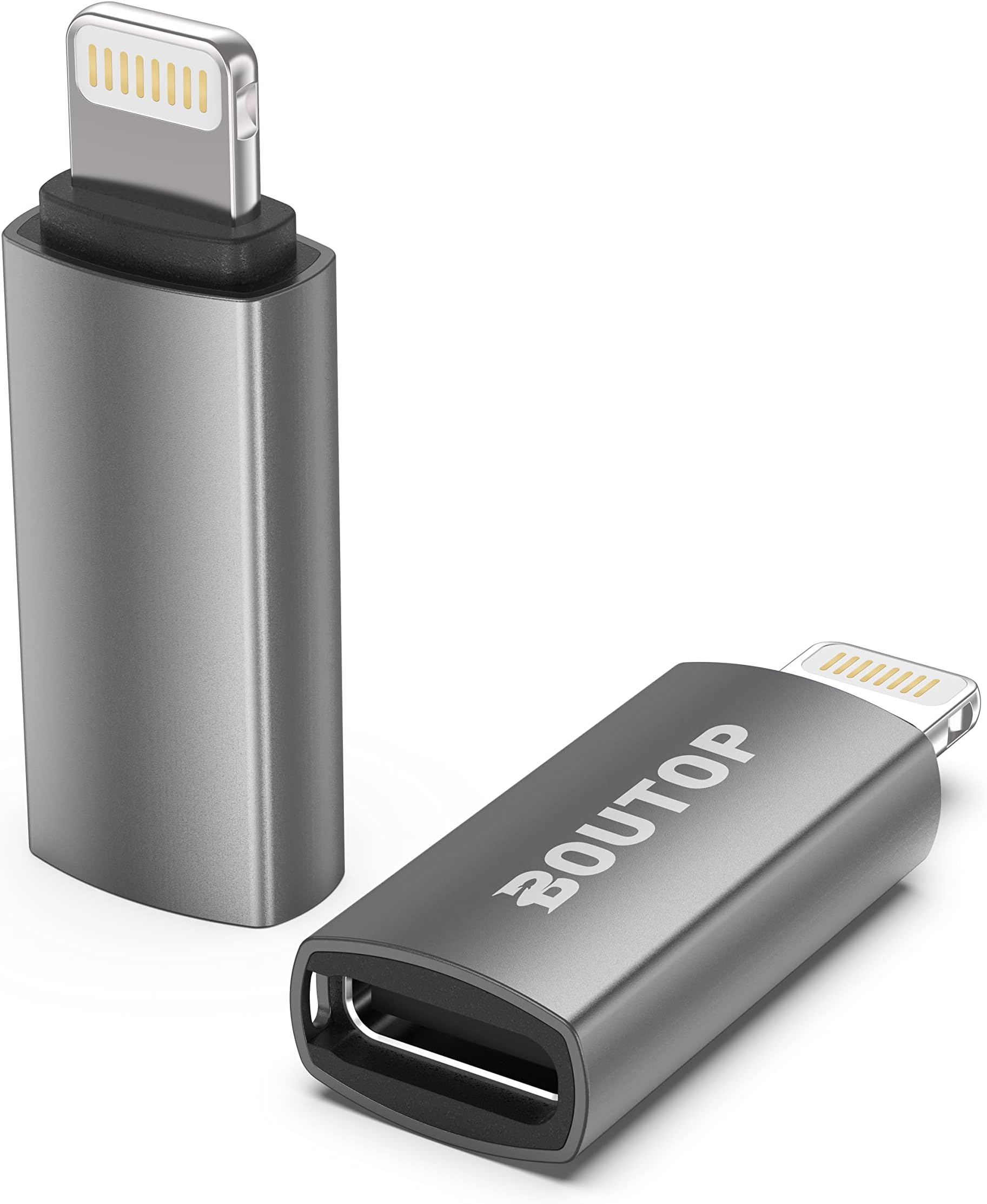 Amazon.com: TechMatte Female USB C to Male Lightning Adapter 2 Pack 2 ...