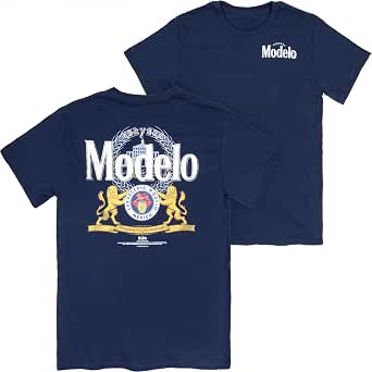 C-Life Group Modelo Logo Front Back Crew T-Shirt (US, Alpha, Small ...