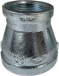 Amazon.com: 2 Pack BMI 2 Inch x 1-1/2 Inch NPT Galvanized Bell Reducing ...