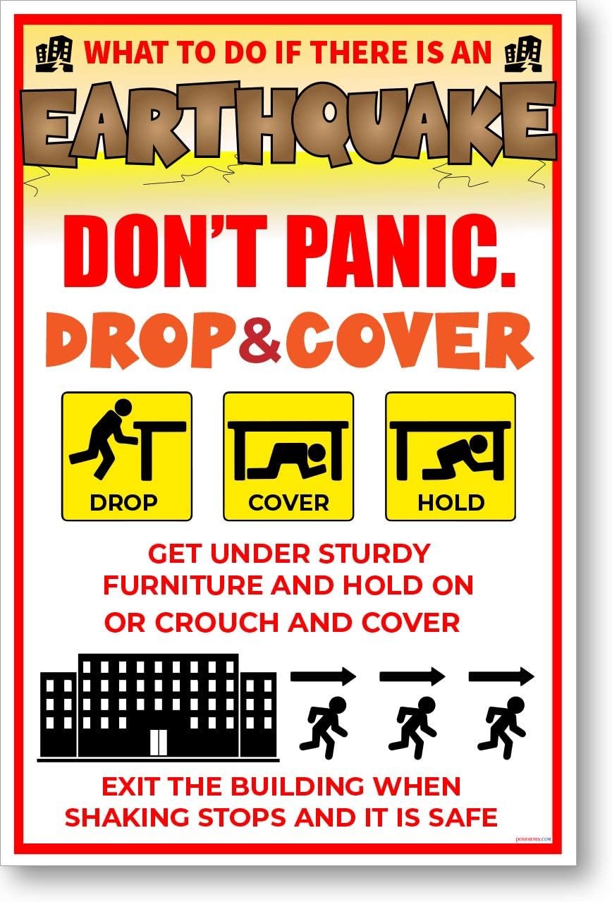 Amazon.com: Earthquake Safety Awareness - NEW Educational Health Public ...