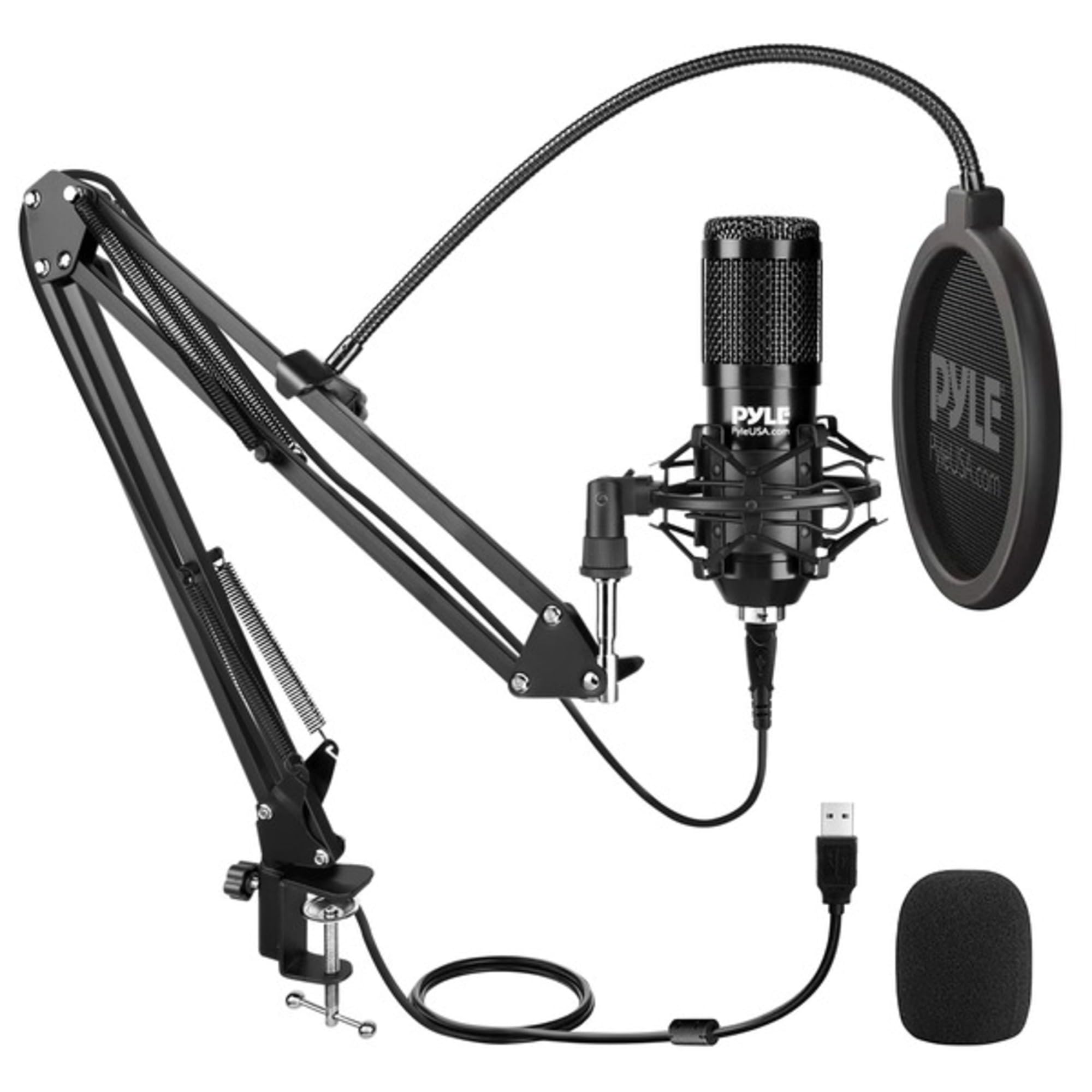 Amazon.com: Pyle USB Microphone Boom Mic Kit - Audio Cardioid Condenser ...