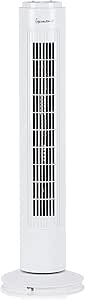 Signature S40012 29” 3 Speed Tower Fan with Oscillation, Adjustable ...