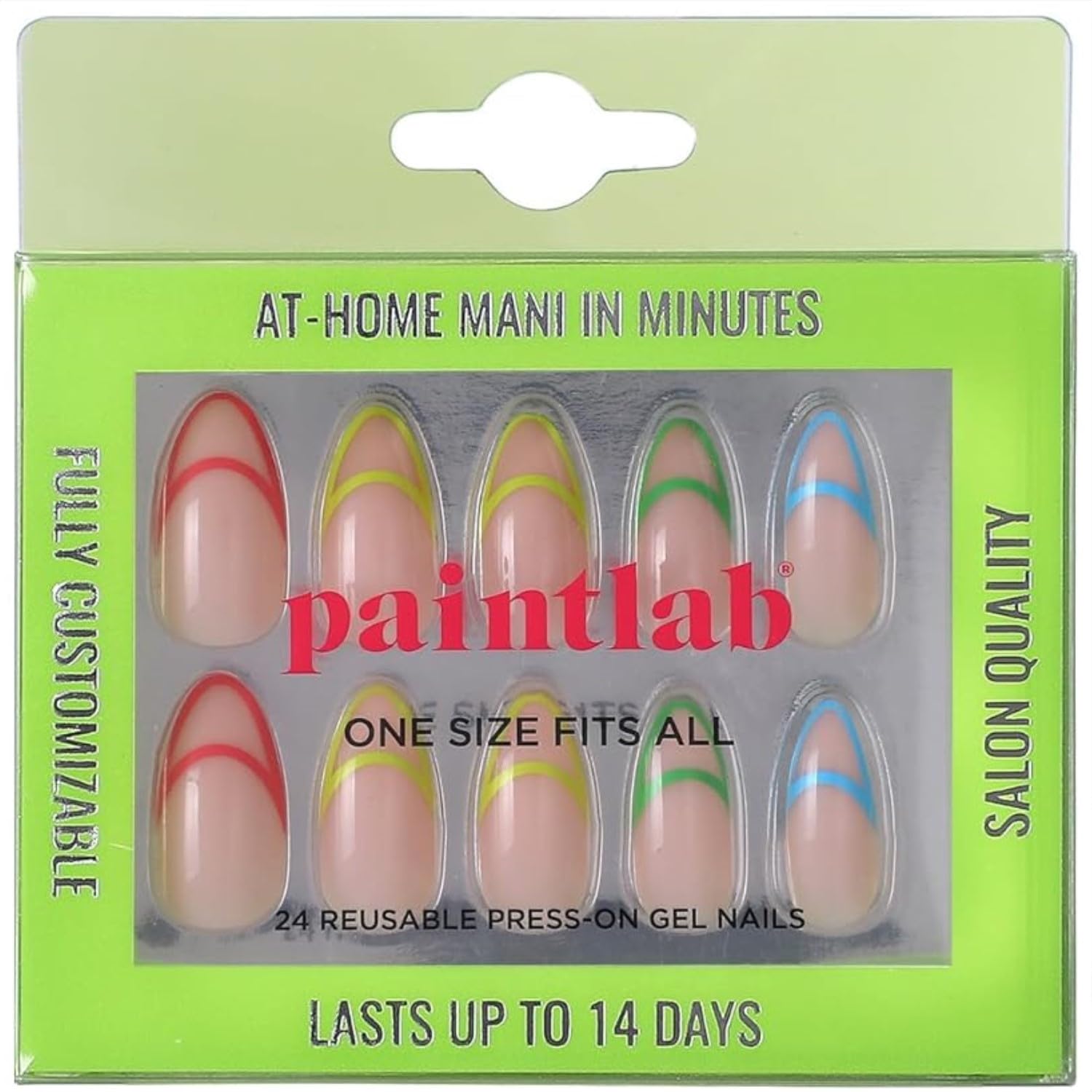 Snapklik.com : PaintLab Press-On Nails Manicure Kit, Check You Out, 24 ...