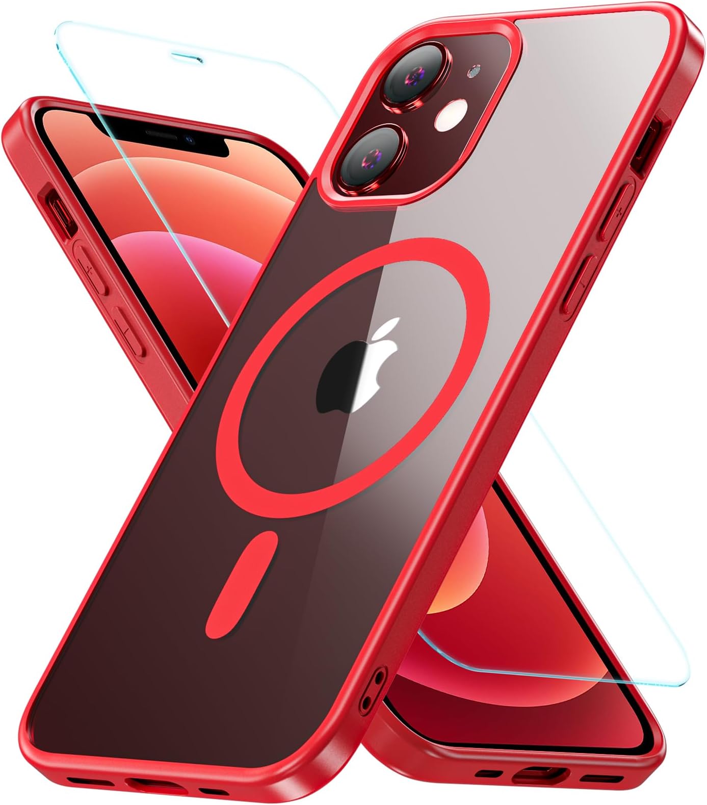 OWKEY Coque pour iPhone 12, Coque iPhone 12 Pro Compatible avec MagSafe ...