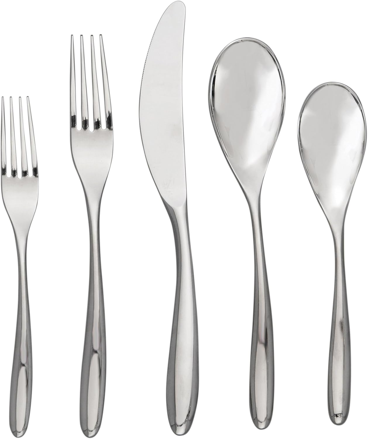 Amazon.com | Nambe 5-Piece Flatware Place Setting: Flatware Sets