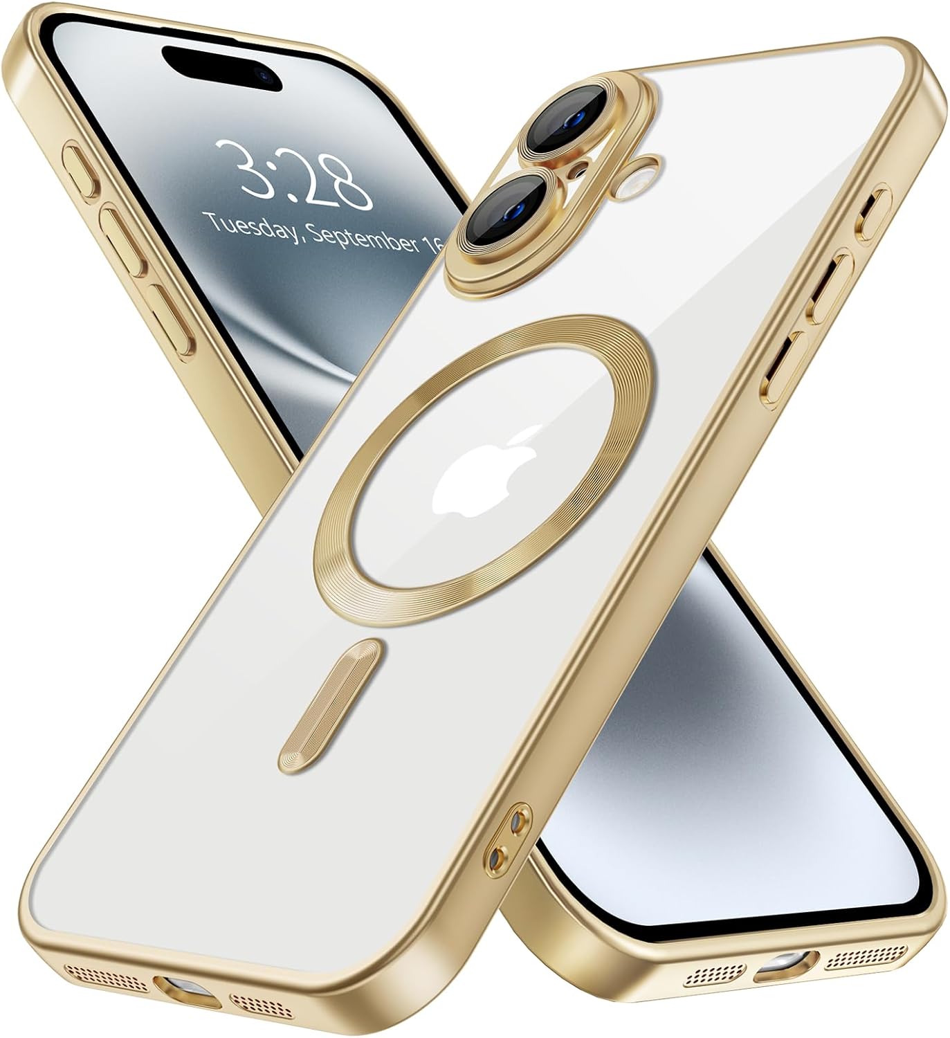 Amazon.com: Hython Magnetic Clear for iPhone 16 Plus Case with Camera ...