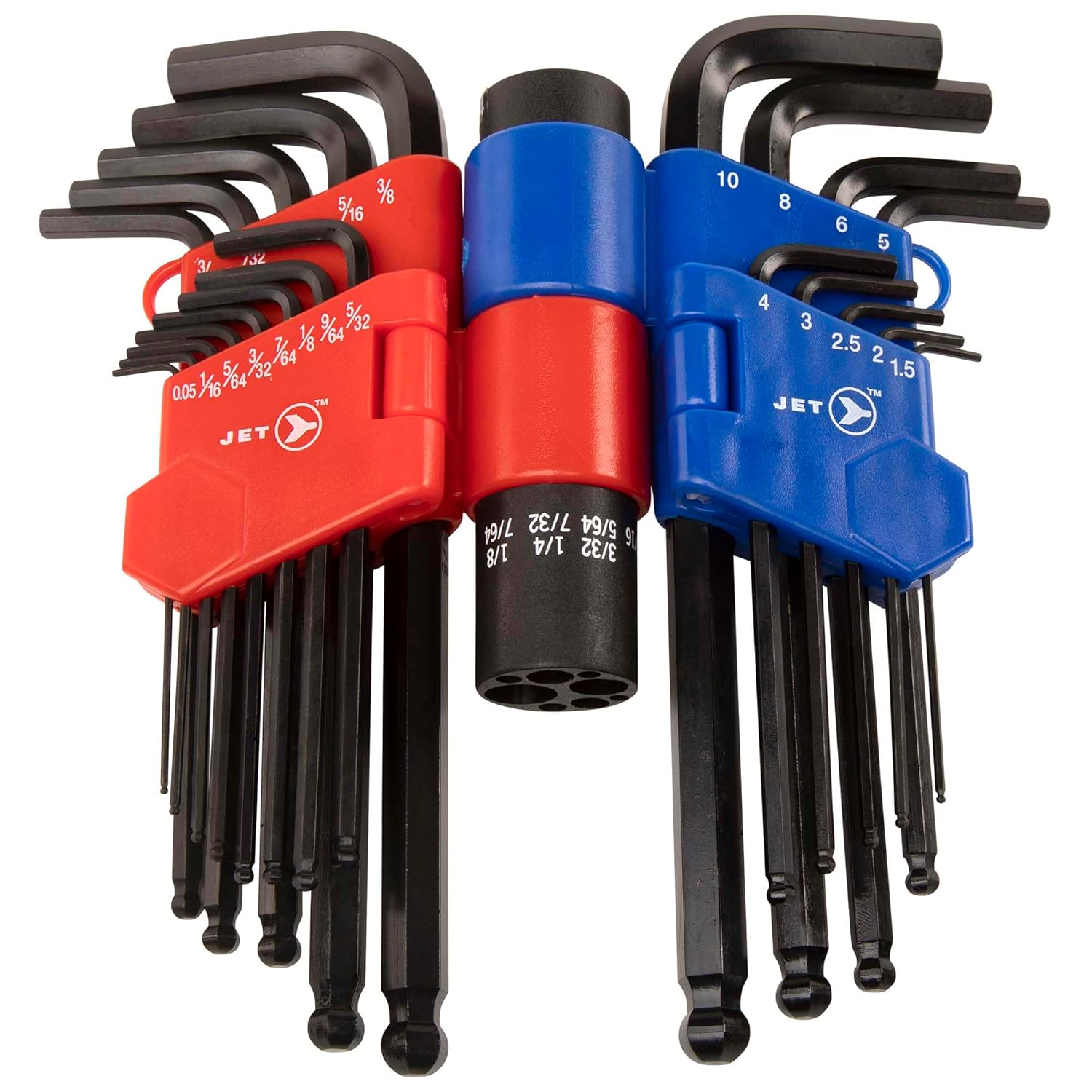 JET 775164-22-Piece S.A.E./Metric Ball Nose Hex Key Set : Amazon.ca ...