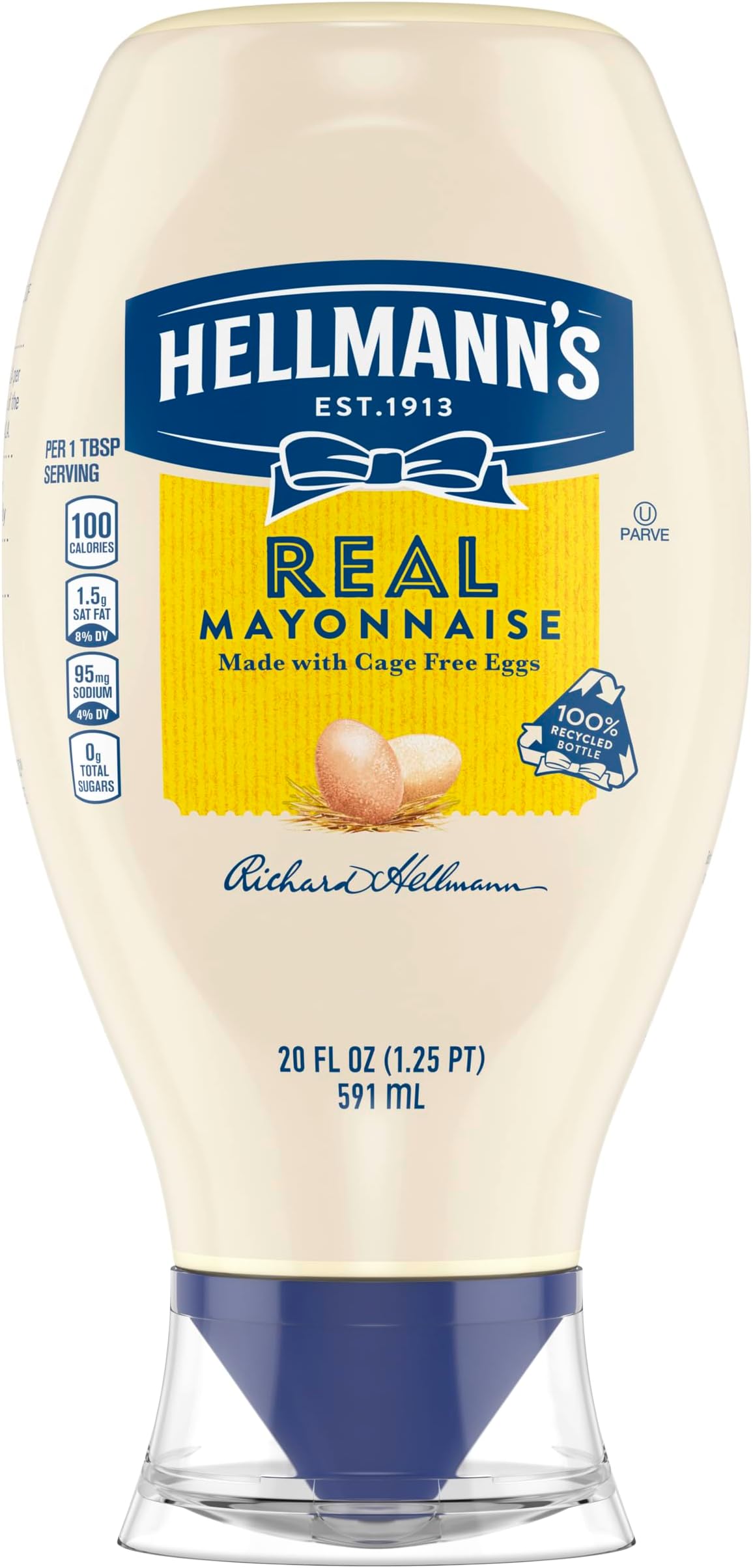 Amazon.com: Hellmann's Real Mayonnaise Real Mayo Squeeze Bottle For a ...