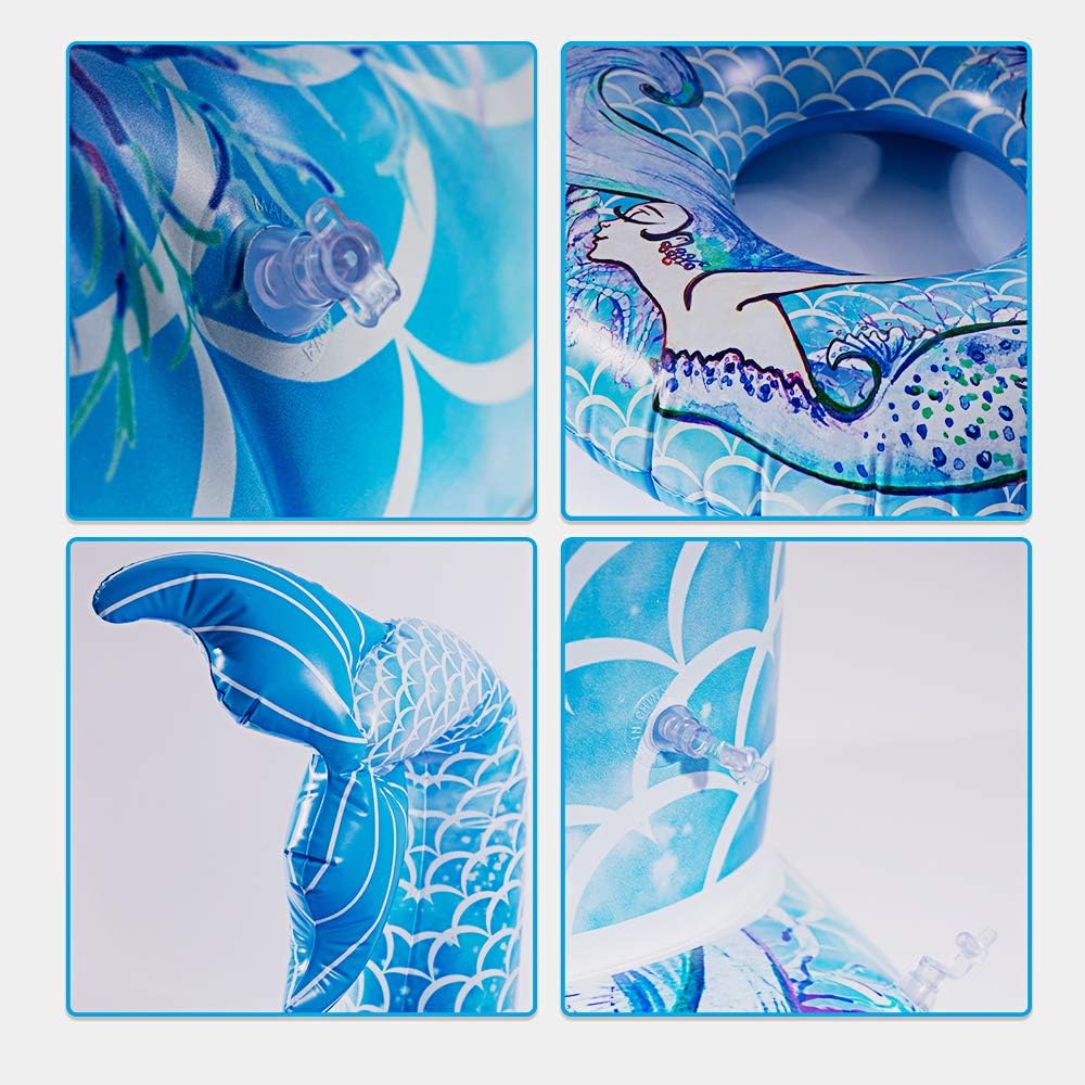 Buy Happytime Cute Mermaid Tail Pool Float 30 Inches Cute Mermaid ...