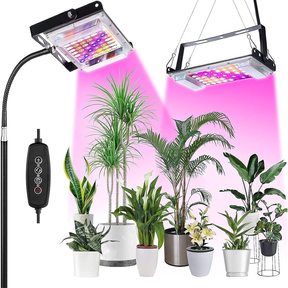 DMG TECH Grow Light, 150W Full Spectrum Plant Lamp, Plant Grow Light ...