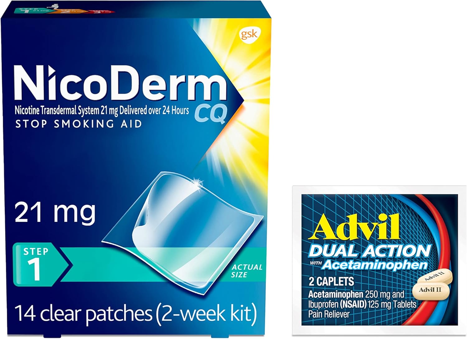 Amazon.com: NicoDerm CQ Step 1 Nicotine Patches to Quit Smoking - 21 mg ...