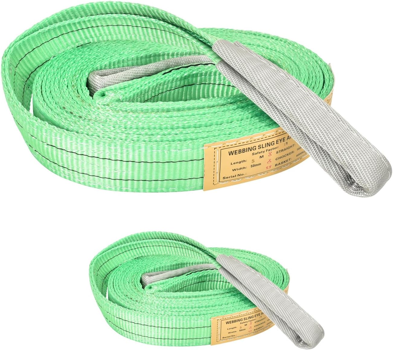 Amazon.co.jp: Fkstyle スリングベルト パレット吊り ベルトスリング ラウンドスリング 両アイ型 3m 4m 5m 2本 50mm スリング 玉掛け : 産業・研究開発用品