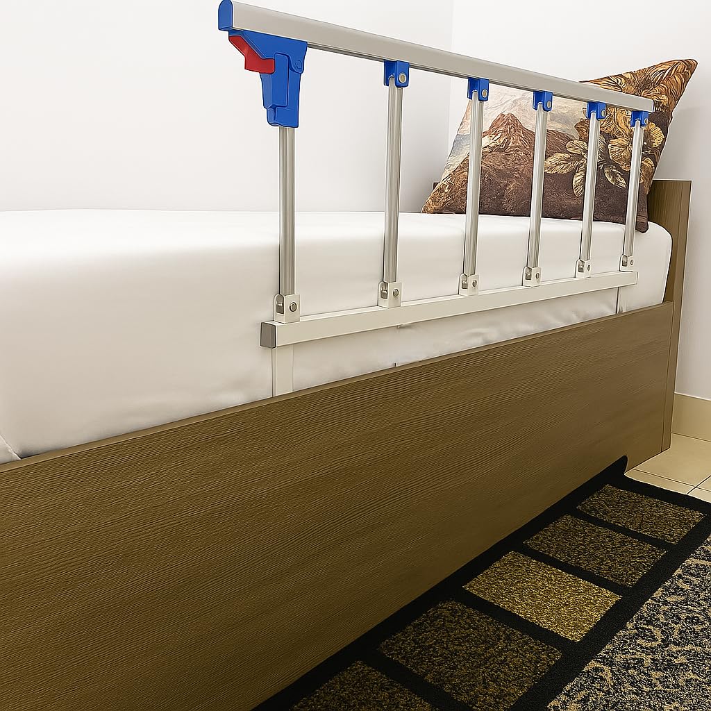 P.M.P.S. Heavy Hospital Bed Guard Collapsible Railing with Attachment ...