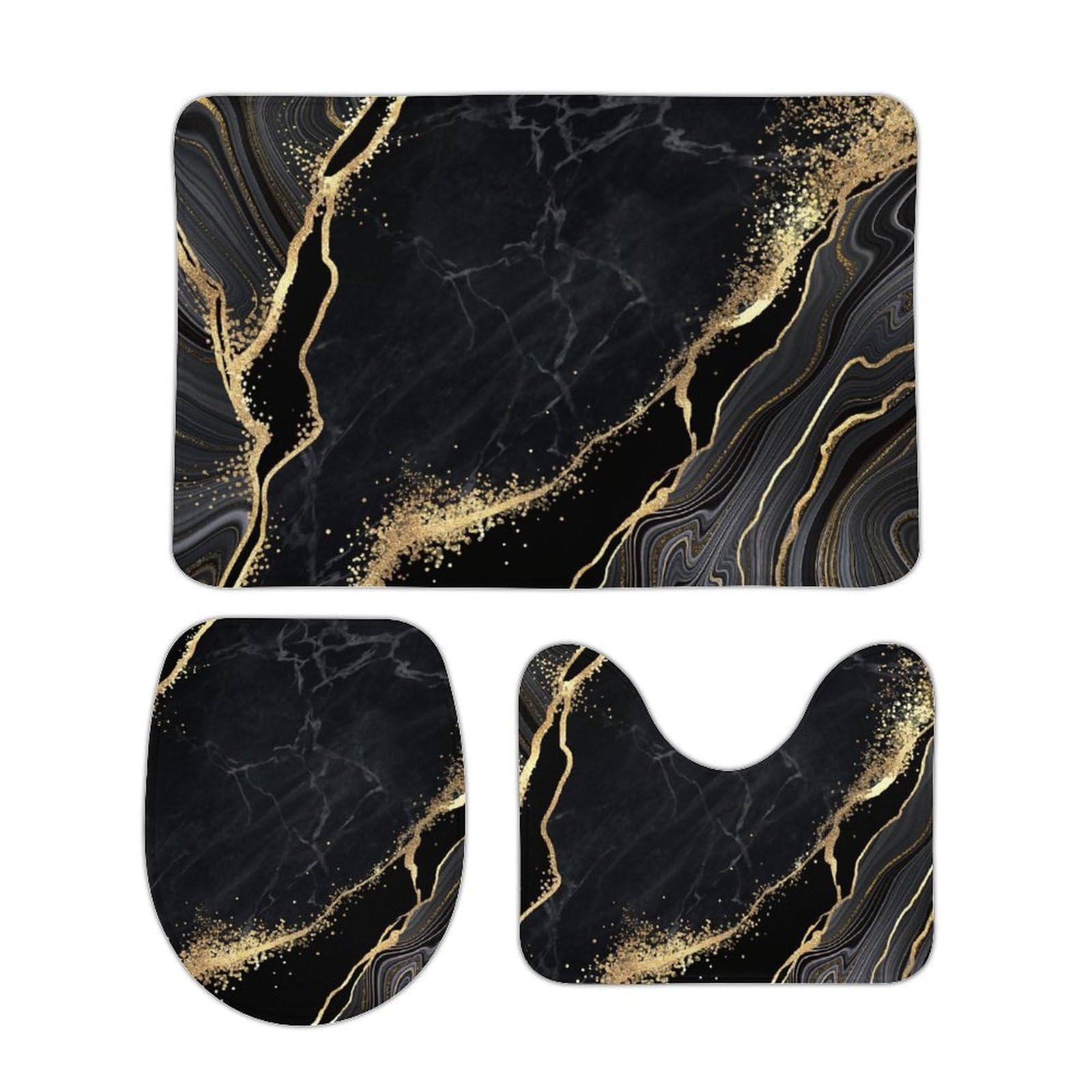 Amazon.com: CUESREM Custom Bathroom Rug Set 3 Pieces Personalized Bath ...