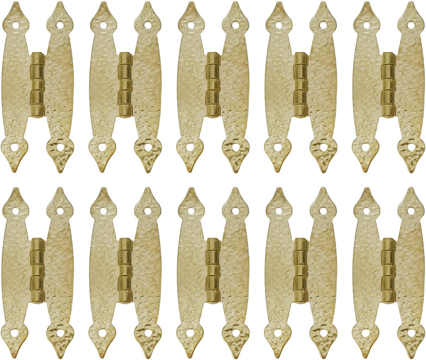 Pastlla 10pcs Cabinet Decorative Hinges, Antique H-Shaped Cold Rolled ...