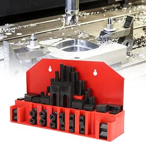 Hyuduo 58Pcs M12 T-Slot Clamp Kit Hold Down Clamp Clamping Set Combined ...