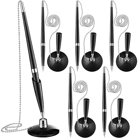 Amazon.com : Secure Pen with Adhesive Pen Chain and Security Pen Holder ...